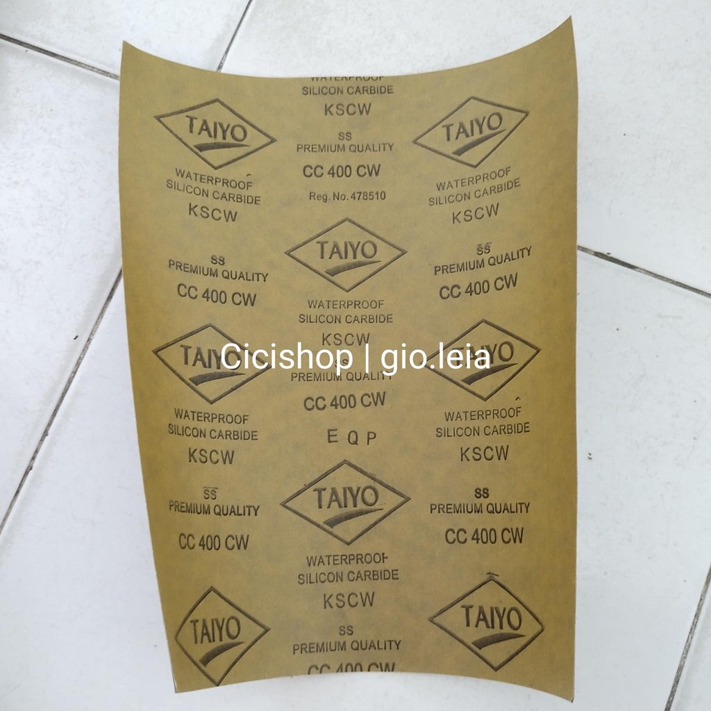 Jual Amplas Taiyo nomor 400 | kertas gosok no 400 | amplas besi ...
