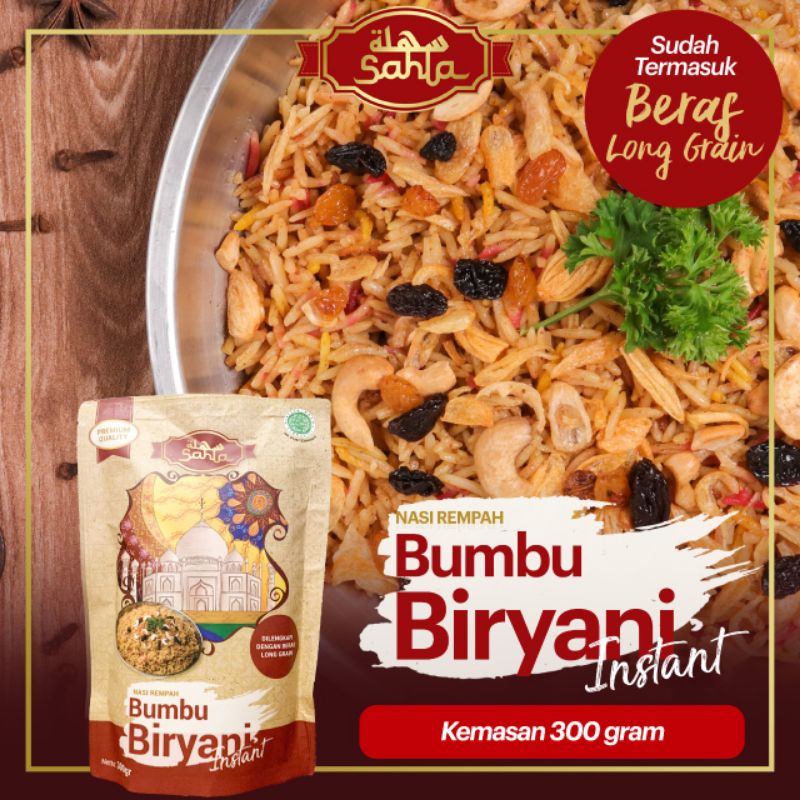 Jual Nasi Briyani Bumbu Instan Biryani Beras Basmati 300gr | Shopee ...