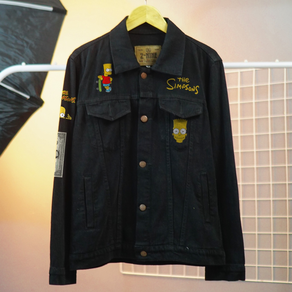 Jual jaket jeans gambar Simpsons sablon best seller model terbaru bahan ...