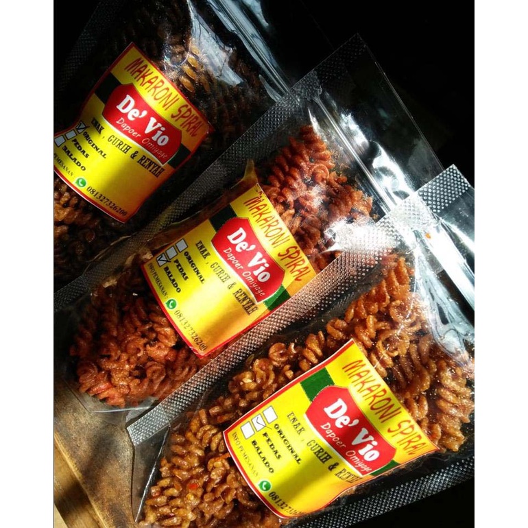 Jual Makaroni Spiral Daun Jeruk / Jajanan Viral Enak / Makroni Basreng ...