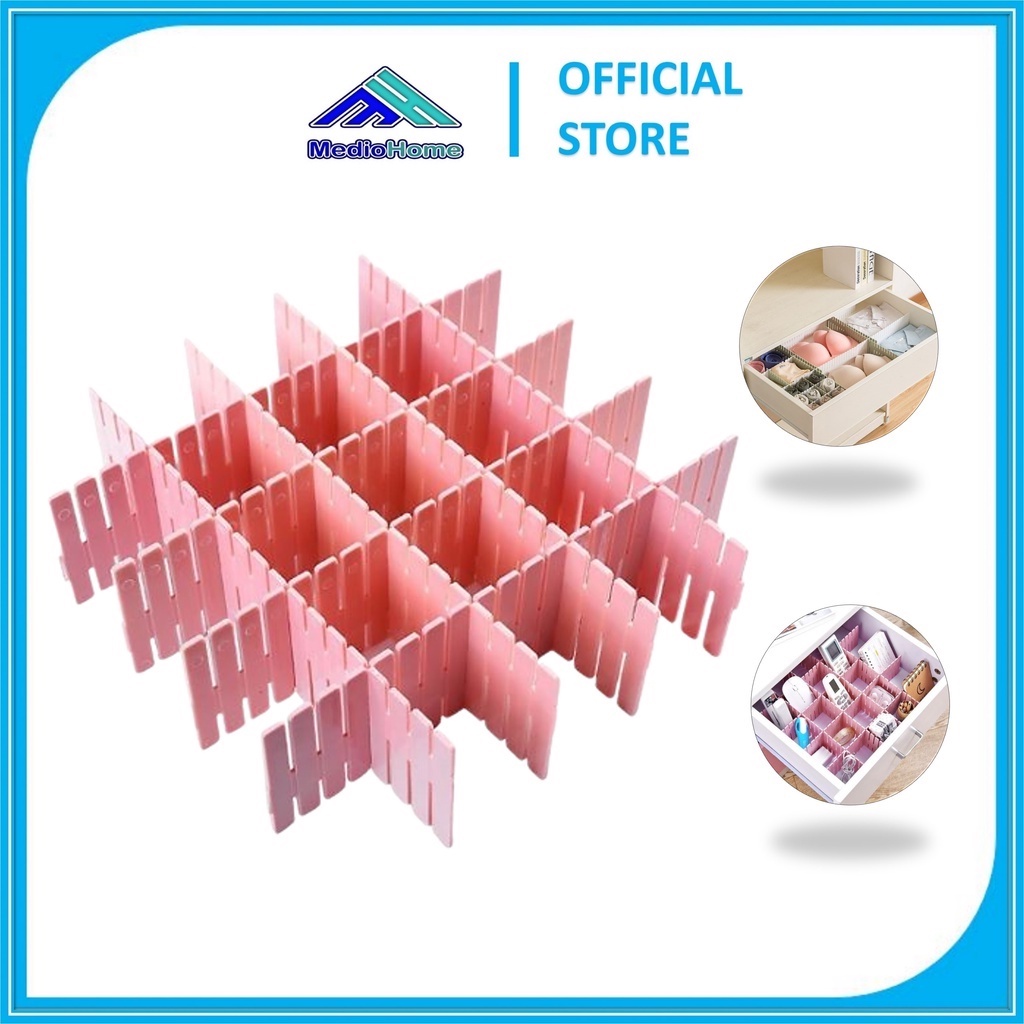 Jual Mediohome Sekat Laci Organizer Penyekat Pemisah Pembatas Kotak ...