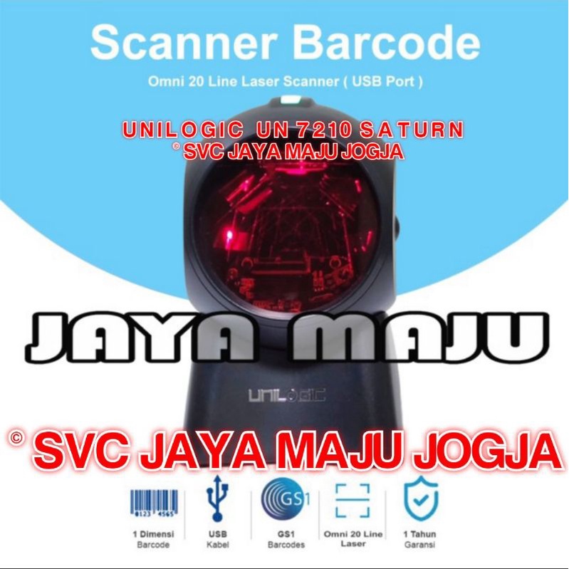 Jual UNILOGIC UN 7210 - USB - 1D || BARCODE SCANNER - LASER - OMNI ...
