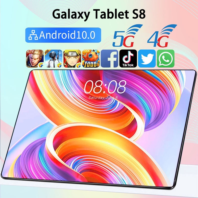 Jual Asli Tablet PC Baru P20 12GB+512GB Android Layar Full Screen Layar ...