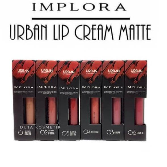 Jual Paket Ekslusif--IMPLORA LIP CREAM URBAN MATTE BPOM | Shopee Indonesia