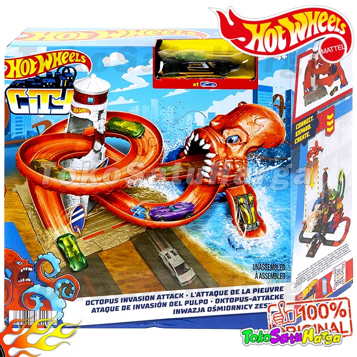 Jual Track Hotwheels City Downtown Octopus Invasion Attack Hot Wheels ...