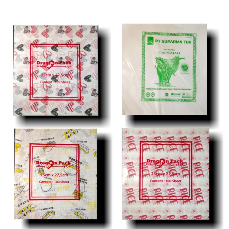 Jual Kertas Bungkus nasi Putih / Motif Laminasi | Shopee Indonesia