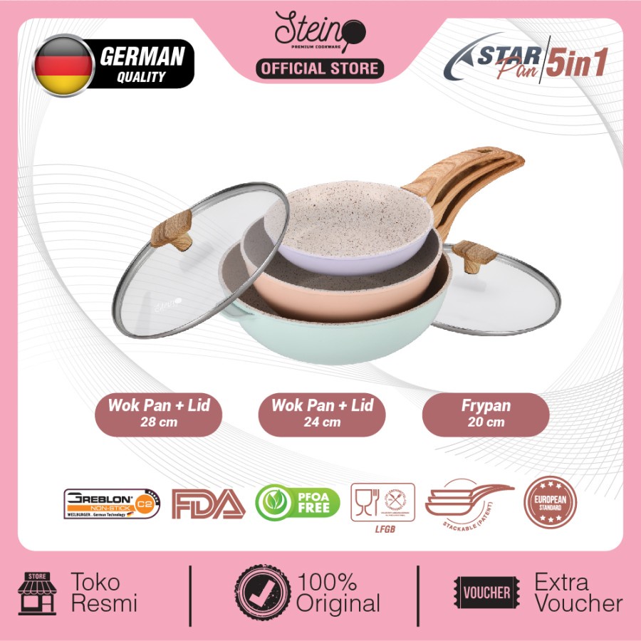 Jual STEIN StarPan 5 in 1 (Panci German) | Shopee Indonesia