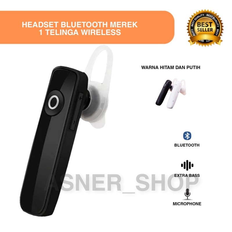 Jual Headset Merek BT Pendek 1 kuping oppo Wireless all tipe | Shopee ...