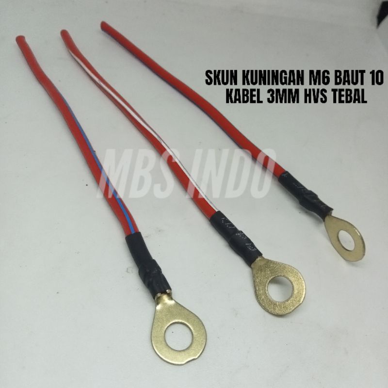 Jual KUNINGAN ASLI SKUN KABEL AKI M6 BAUT 10 ORIGINAL KABEL AVS SUPER ...