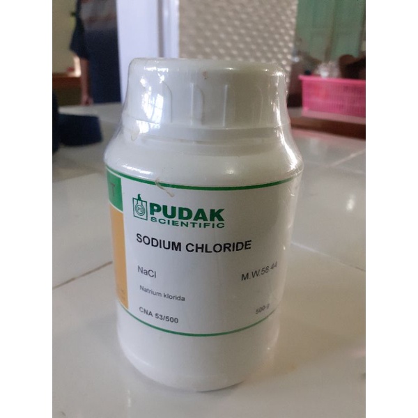 Jual Natrium Klorida (NaCl) Sodium Chloride 500 gram_Laboratorium Analisis | Shopee Indonesia
