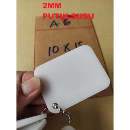 Jual AKRILIK LEMBARAN A6 PUTIH SUSU LASER CUTTING TEBAL 2MM 3MM | Shopee Indonesia