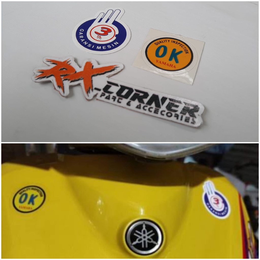 Jual Stiker Ok dan sticker garansi Yamaha | Shopee Indonesia