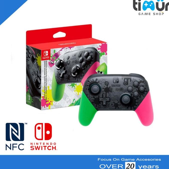 Jual Nintendo Switch Pro Controller Stick Gamepad Splatoon 2 Edition ...
