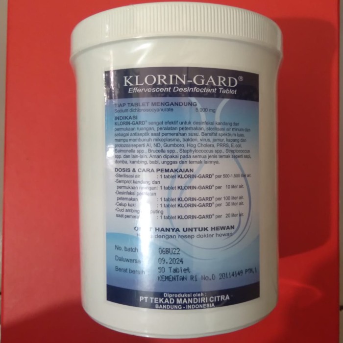 Jual Klorin Gard Isi 50 - Desinfektan Tablet Effervescent [Ready ...