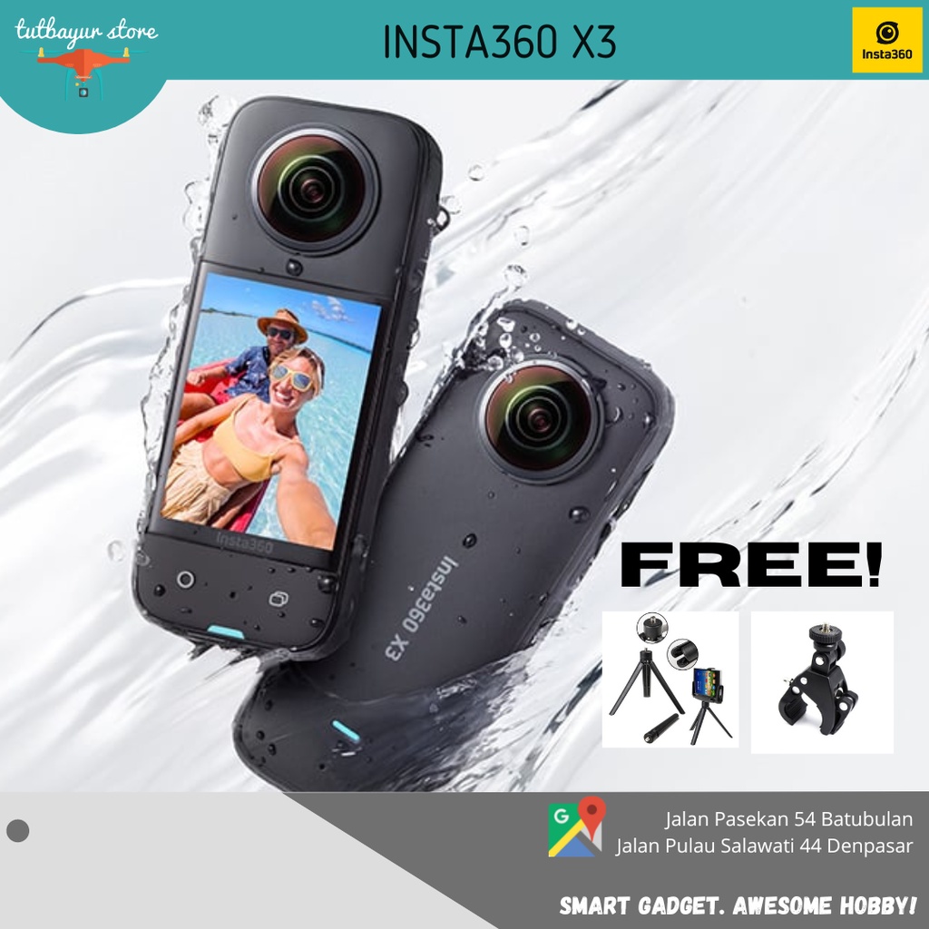 Jual Insta360 ONE X3 / Insta 360 One X 3 Action Camera Garansi Resmi ...