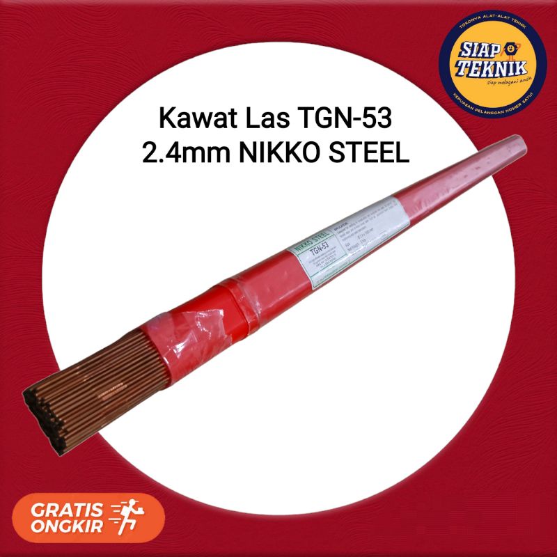 Jual Kawat Las TGN 53 2.4mm NIKKO STEEL Kawat Las TGN-53 2.4mm x 1000mm (5KG) | Shopee Indonesia