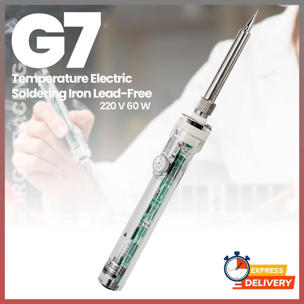 Jual G7 Solder Iron Dengan Pengatur Suhu Electric 200-450 Celcius 220V 60W | Shopee Indonesia