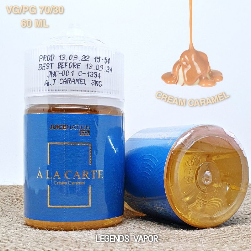 Jual FREEBASE - LIQUID ALA CARTE Cream Caramel 60ML AUTHENTIC | Shopee ...