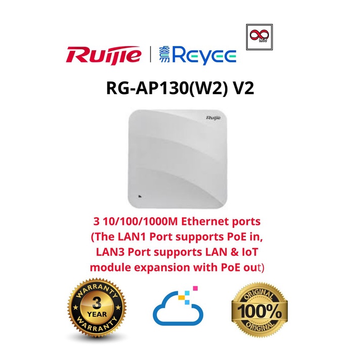 Jual Ruijie RG-AP840-i , Wi-Fi 6 MIMO 802.11AX Wireless Indoor Access ...