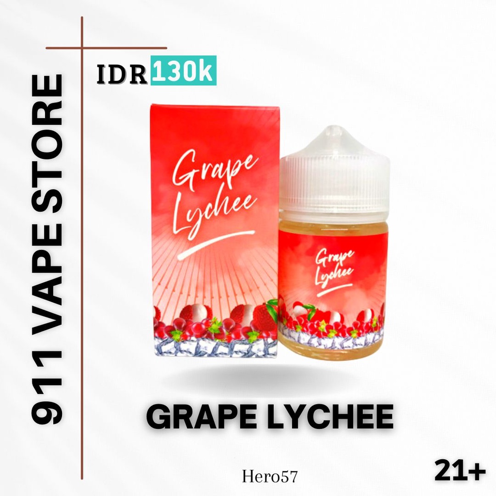 Jual Grape Lychee by Hero57 - Authentic dan Bercukai 60ml | Shopee ...