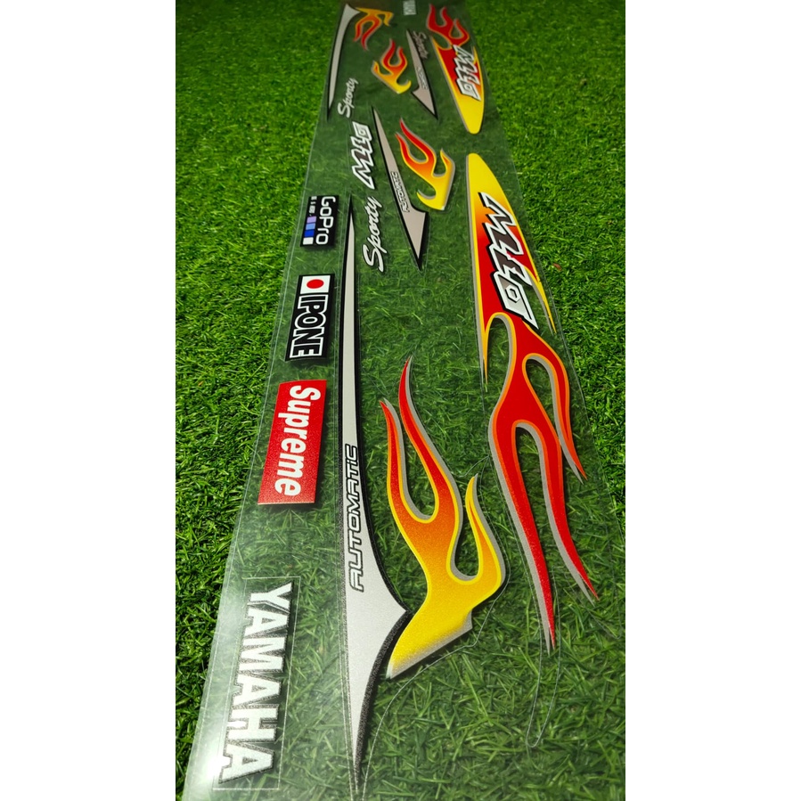 Jual Striping Mio Sporty Mio Tulisan Silver Smile List Variasi Motip ...