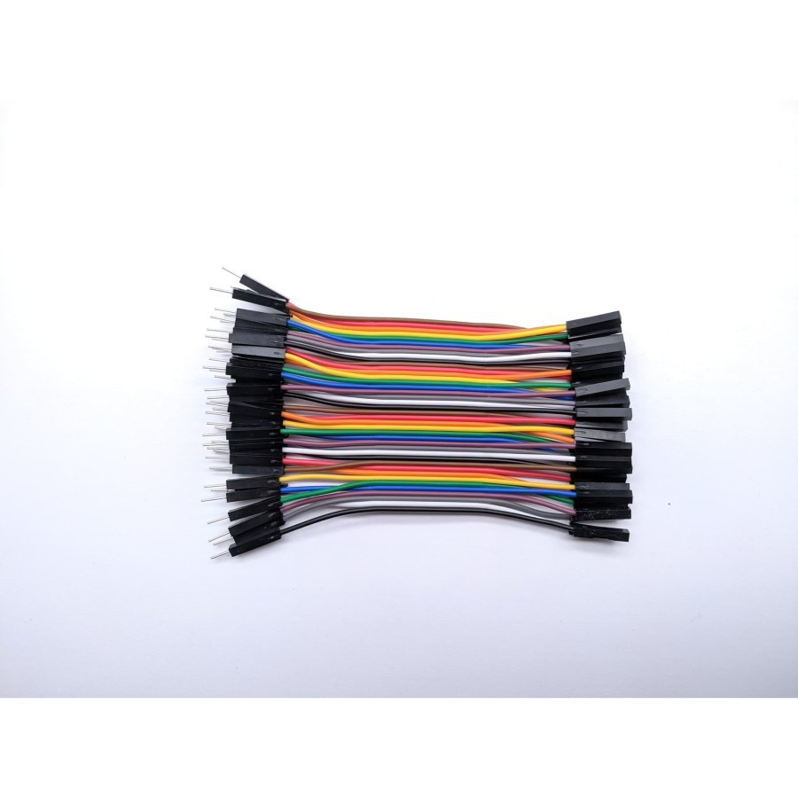 Jual kabel jumper arduino 10cm male to female 40pin pelangi rainbow 40 ...