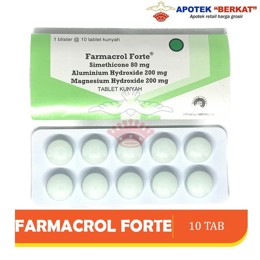 Jual FARMACROL FORTE TABLET ISI 10 / OBAT MAAG | Shopee Indonesia