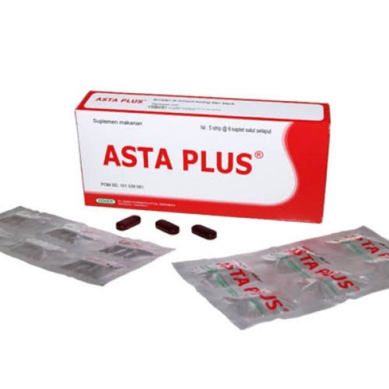 Jual ASTA PLUS BOX ISI 30KAPLET - ASTAPLUS 4MG ASTAXANTHIN DAYA TAHAN ...