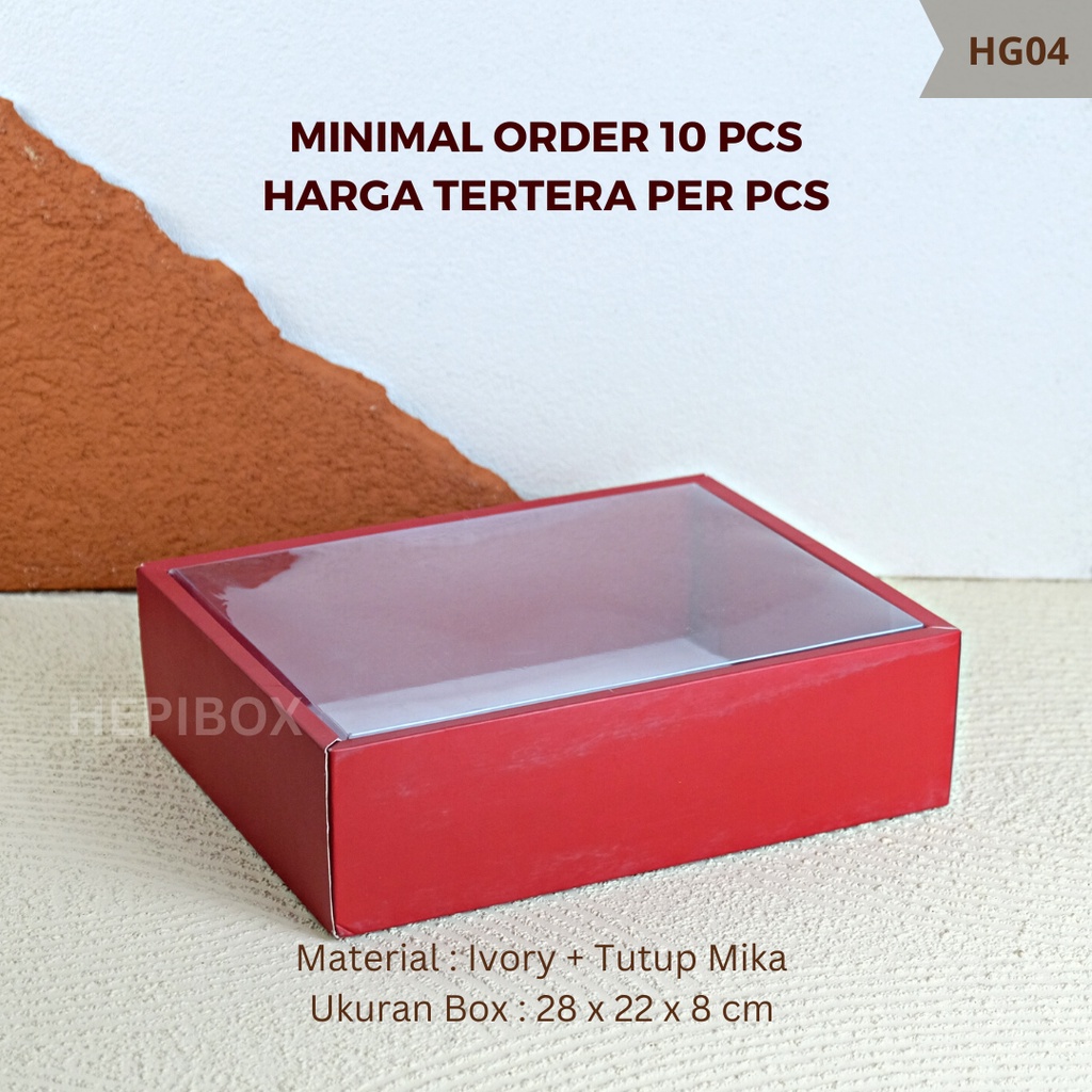 Jual Box Mika / Kotak Kue Mika / Box Mika Brownies Spiku / Hampers ...