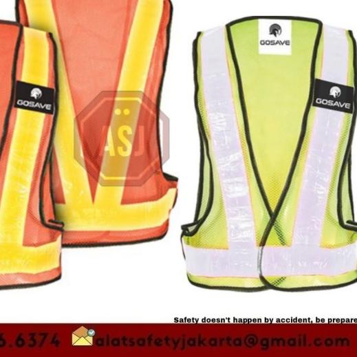 Jual Rompi Safety Rompi Jaring GOSAVE V /Rompi kerja - Orange | Shopee ...