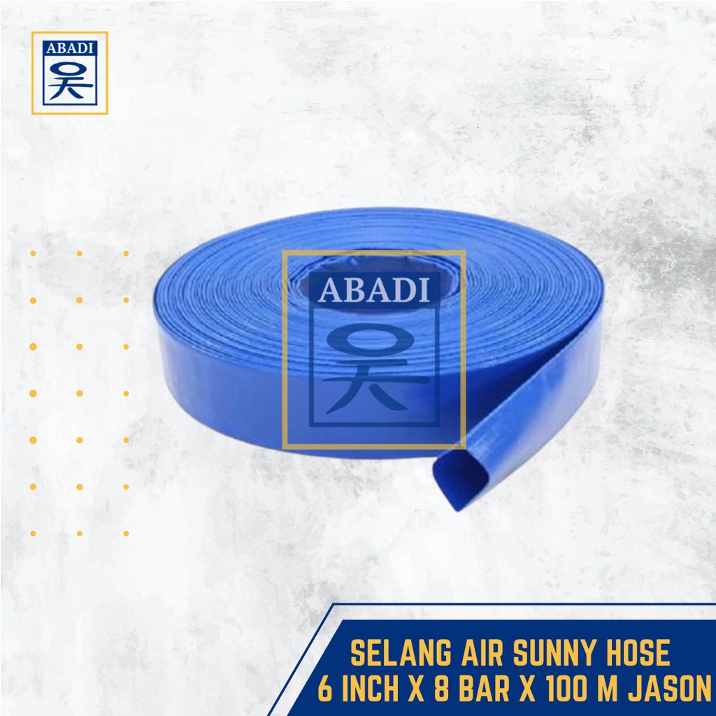 Jual SELANG AIR SUNNY HOSE 1 ROLL 6 INCH X 8 BAR X 50 M JASON | Shopee ...