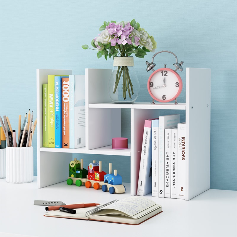 Jual POM Rak Buku Meja Minimalis Desain Kayu Dekorasi Ruang tamu Kantor ...