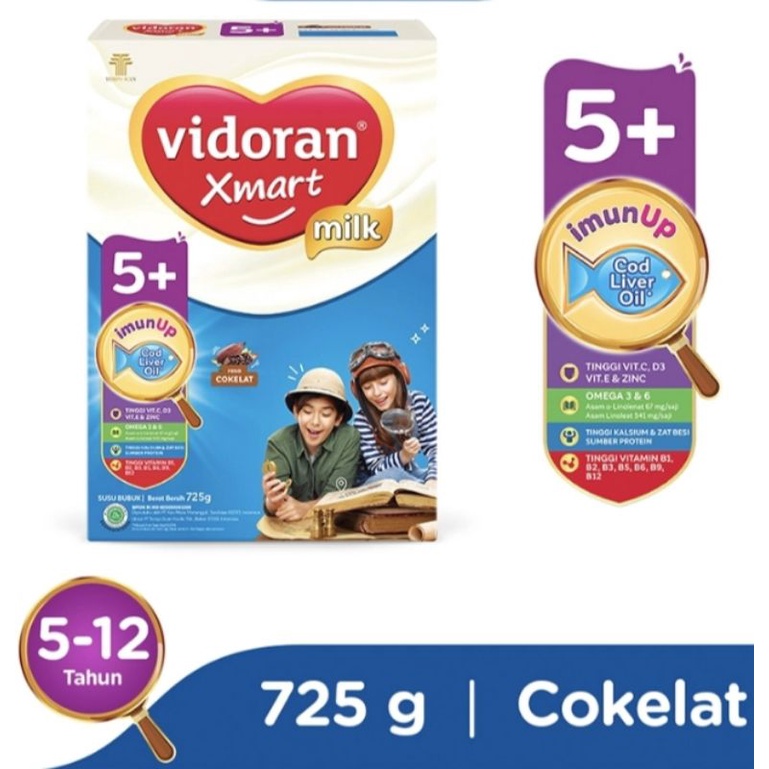 Jual VIDORAN XMART IMUN UP 5+ COKLAT 725GR | Shopee Indonesia