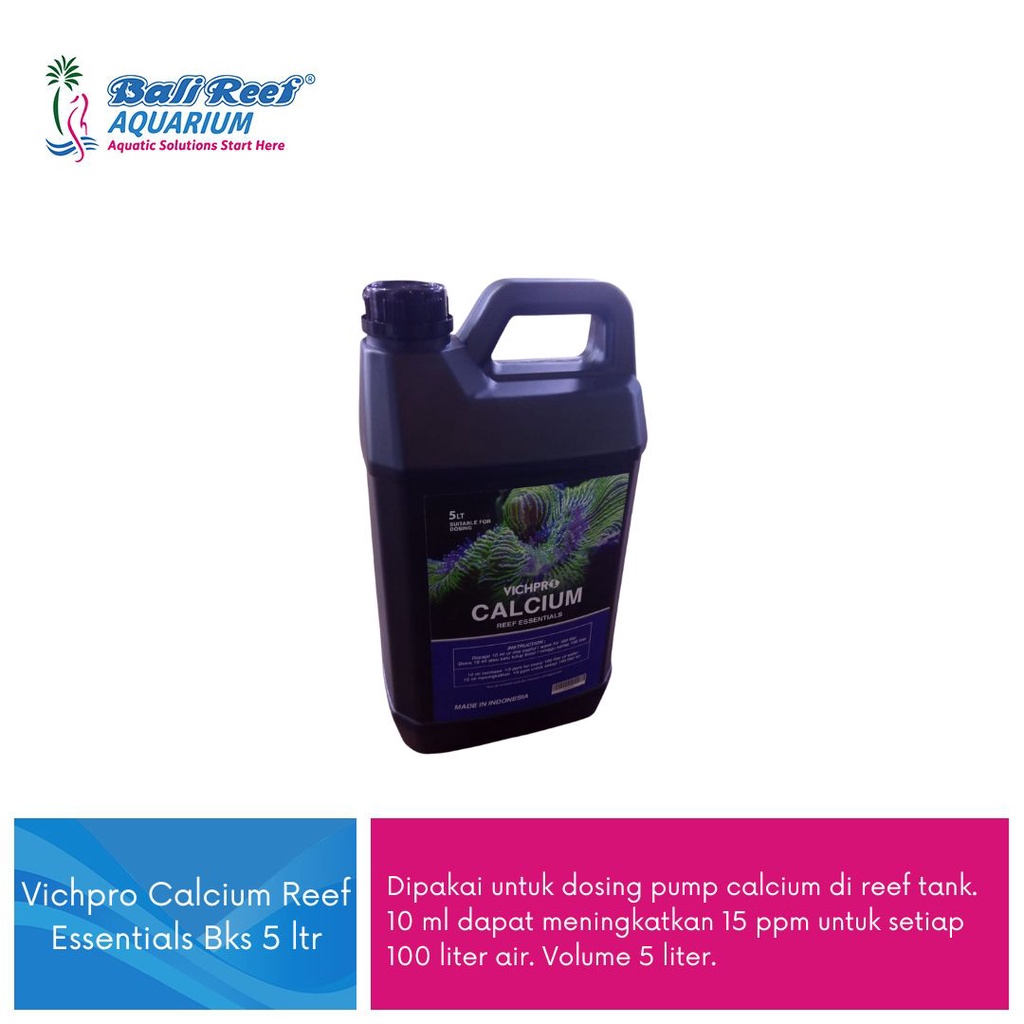 Jual Vichpro Reef Essential Calcium Dosing Calcium Reef Tank 5 Liter ...