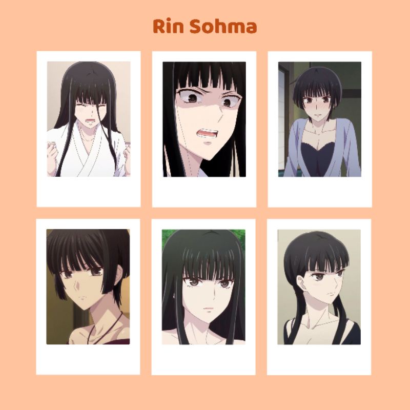 Jual Polaroid Anime Fruit Basket Kyo sohma Honda Tohru Yuki Sohma ...