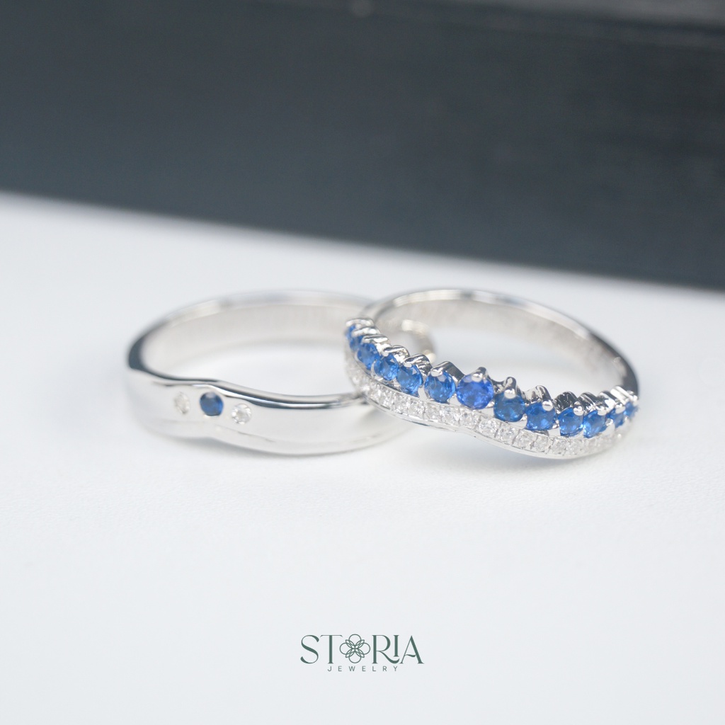 Jual Cincin Kawin Couple Perak Sterling Silver 925 SS-90 Nikah Tunangan ...