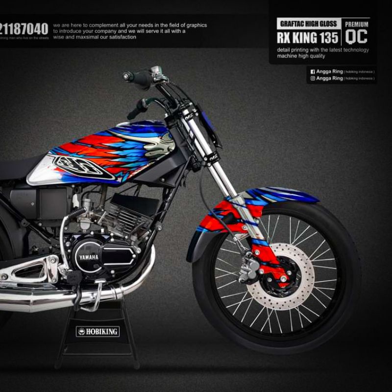 Jual Decal striping full body Rx-king tld ( hobiking ) | Shopee Indonesia
