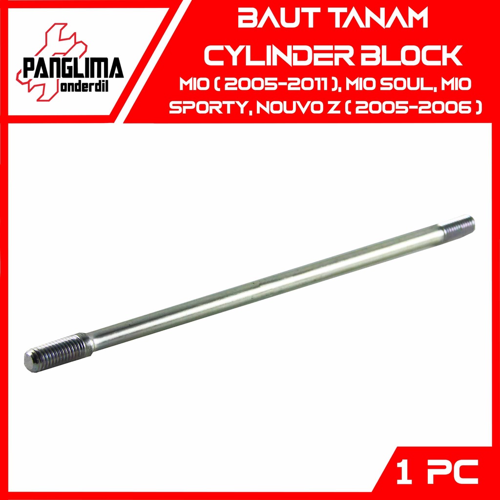 Jual Baut Tanam Cylinder Block Yamaha Mio Lama-Old 2005-2011 & Mio Soul ...
