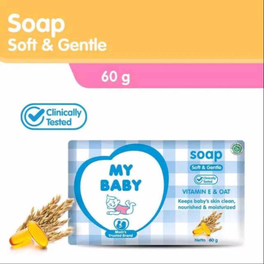 Jual MY BABY Bar Soap Soft & Gentle 60gr - Menghaluskan & Melembutkan ...