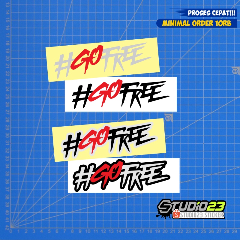 Jual Stiker Go free Pecco Cutting Stiker #GOFREE | Shopee Indonesia