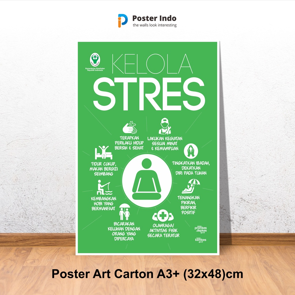 Jual Premium Poster kelola stress | Shopee Indonesia