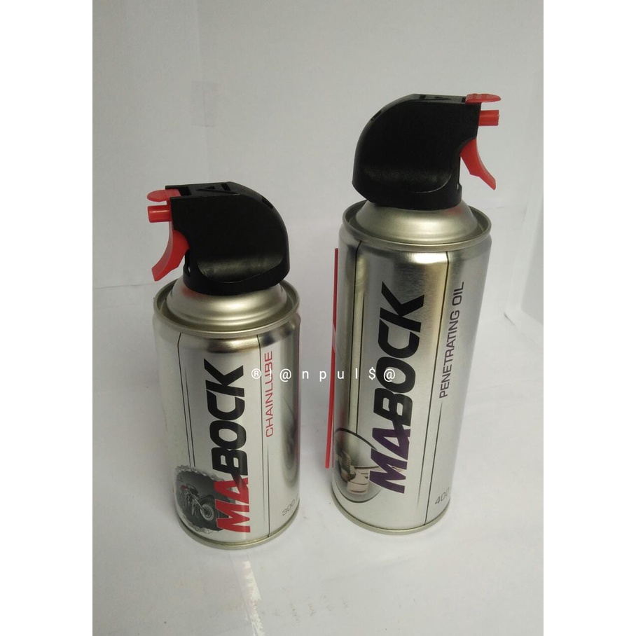 Jual Mabock chainlube oil pelumas anti karat oli rantai besi mesin rel ...