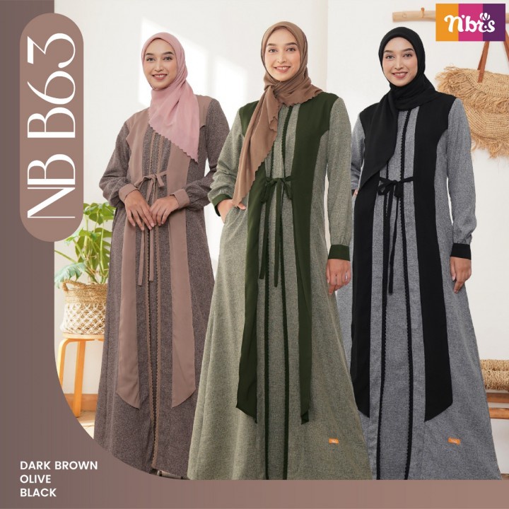 Jual NB B63 GAMIS NIBRAS TERBARU | Shopee Indonesia