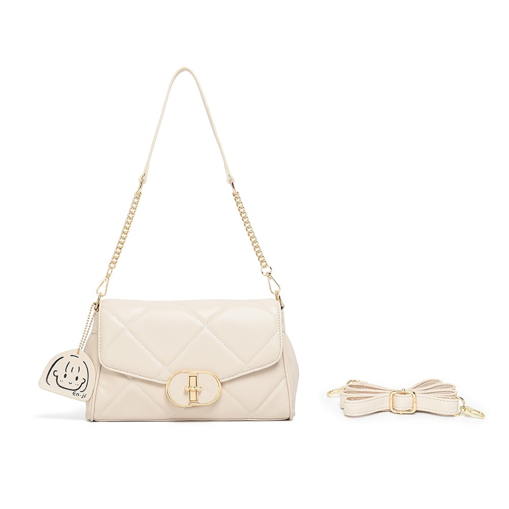 Jual En-ji Raeun Shoulderbag - Ivory | Shopee Indonesia