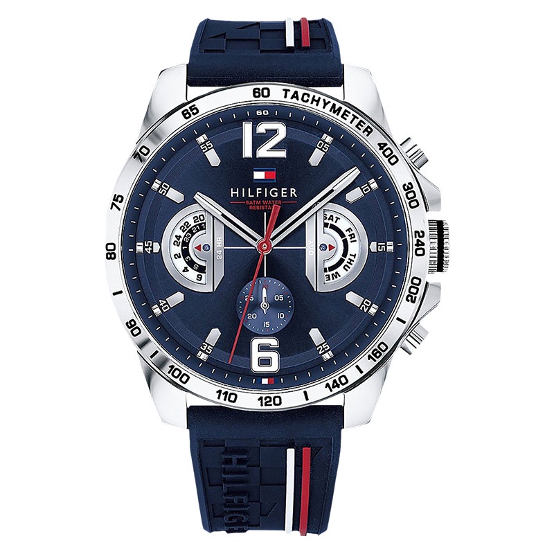 Jual Jam Tangan Pria Tommy Hilfiger Decker 1791476 Men Blue Dial Blue ...