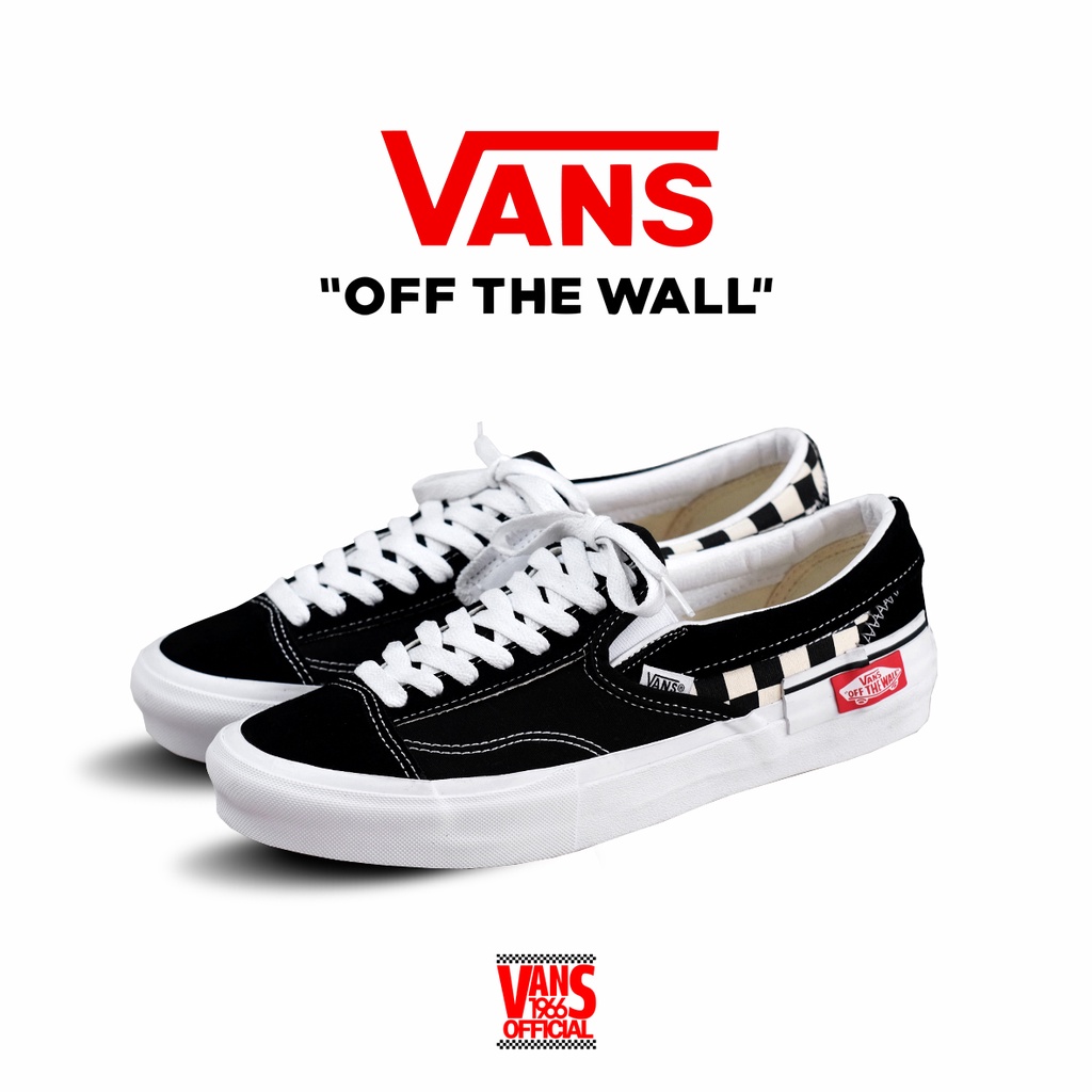 Jual Vans Slip On Cut And Paste Black / White Original / Sepatu Vans Original / Vans Ori ...