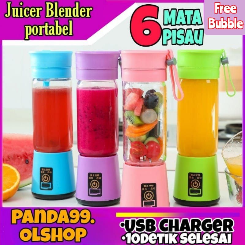 Jual JUICER PORTABLE 6 & 8 MATA PISAU/JUICE CUP BLENDER MINI PORTABLE ...