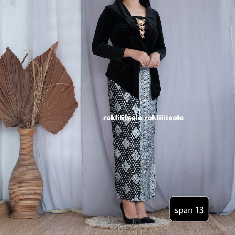 Jual ROK SPAN BATIK / BAWAHAN BATIK KONDANGAN / batik span / Rok katun ...