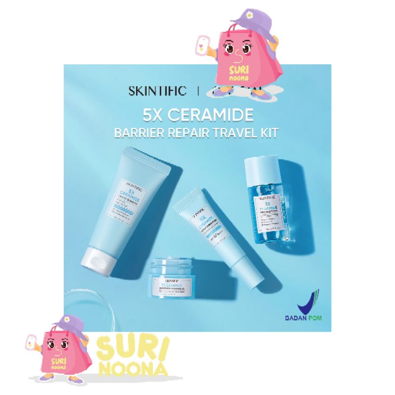 Jual SKINTIFIC 5X CERAMIDE SKIN BARRIER TRAVEL KIT (set 4 item ...