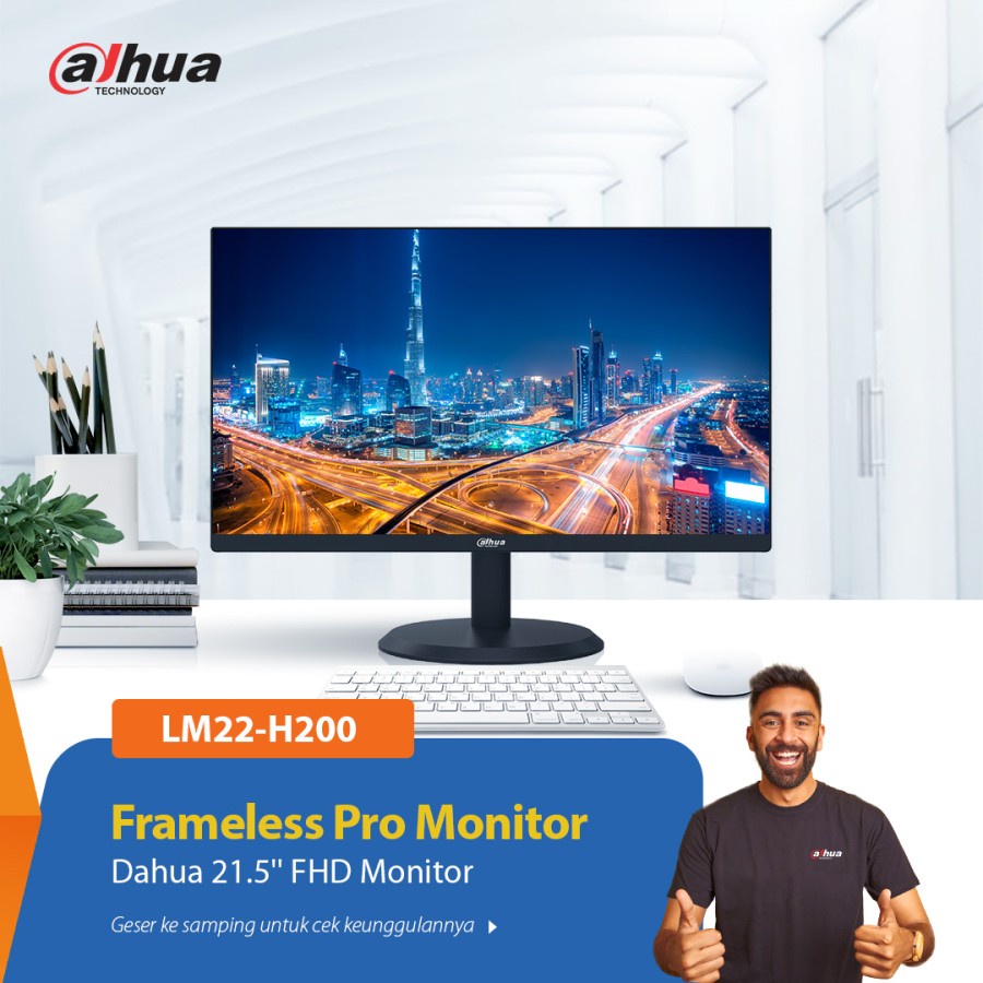 Jual Dahua LED Monitor 22" Inch DHI-LM22-H200 Full HD HDMI Garansi ...